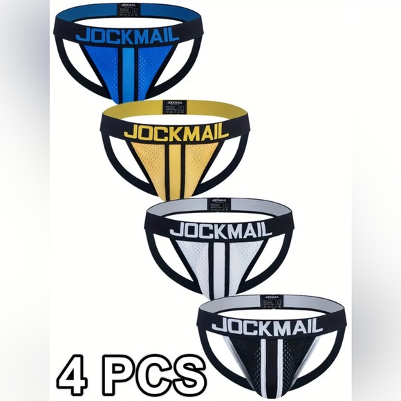 fetish | Underwear & Socks | Xxl Jock Jockstraps 4pack Blue Yellow ...